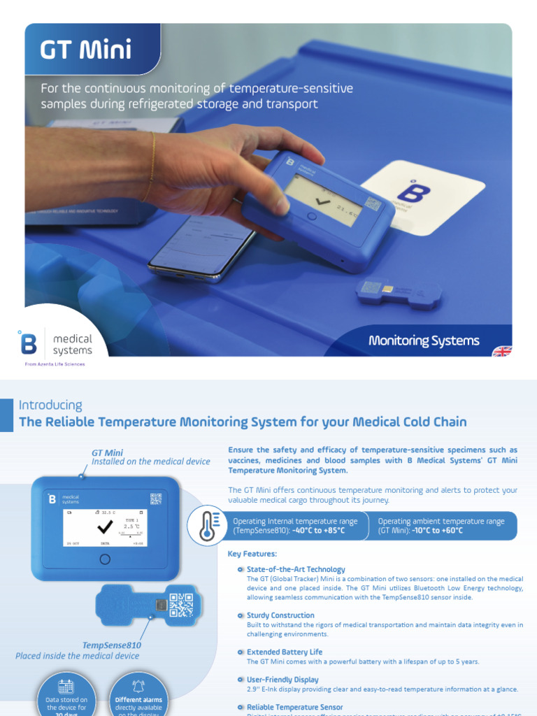 GT-Mini Temperature-Monitoring-System B-Medical-Systems BR LUX MD ...