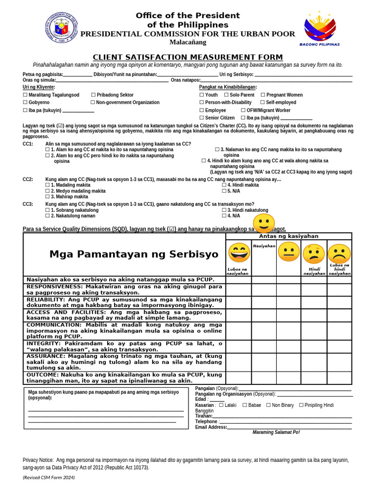 v3 CSM Form 2024 | PDF