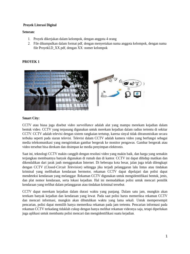 Soal Proyek Literasi Digital Bimtek SMP 2024 - Ok | PDF | Teknologi & Rekayasa