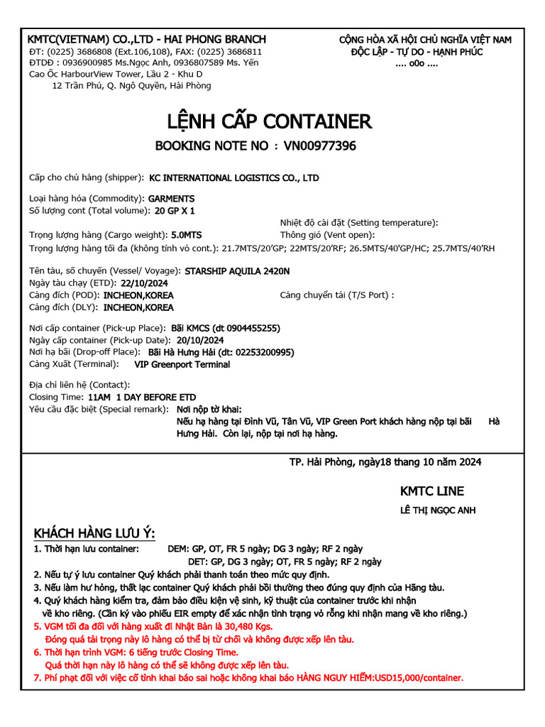 KMTC VN00977396 | PDF