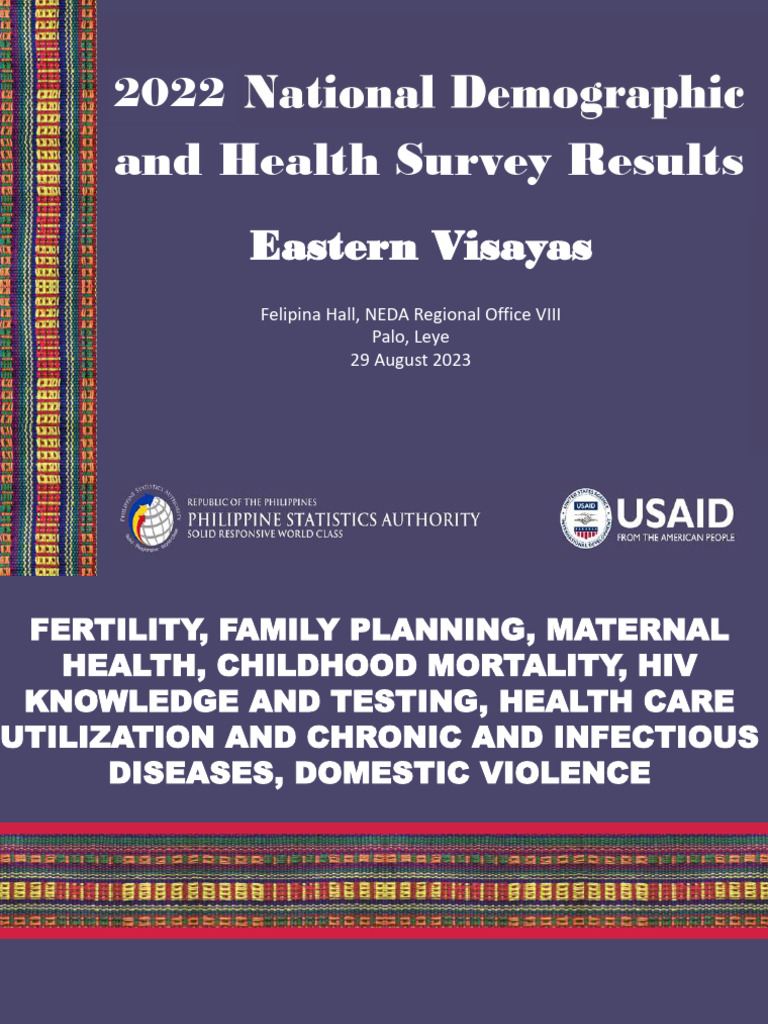 2022 Philippines NDHS: Key Health Insights | PDF | Total Fertility Rate ...