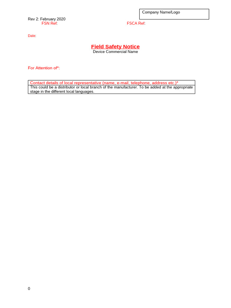 Medical Device Safety Alert | PDF | Risk | Information