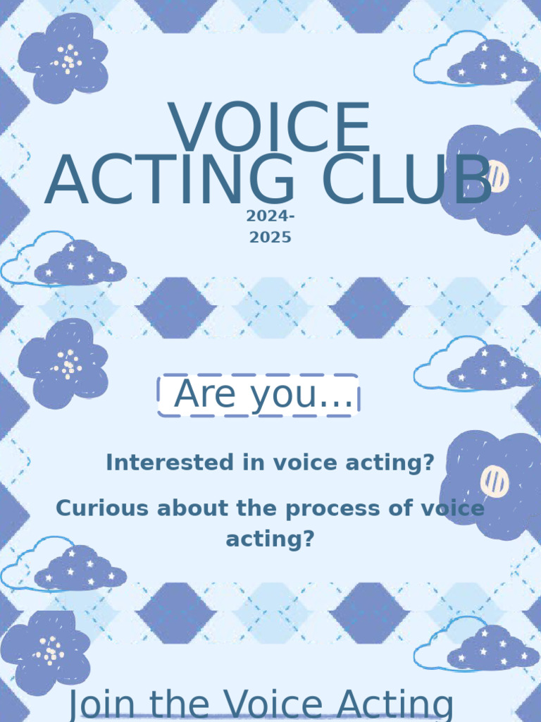 Voice Acting Club | PDF