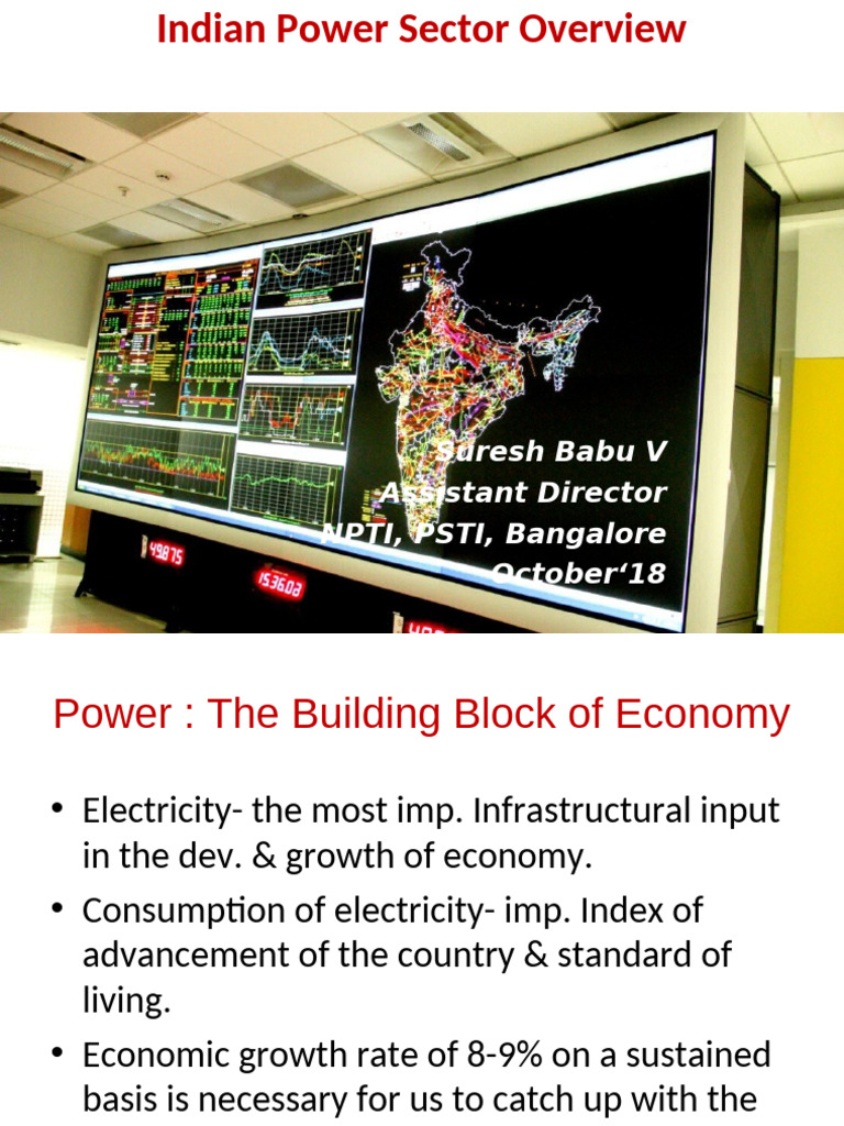 Indian Power Sector Overview - October - 2018 | PDF | Electrical Grid ...
