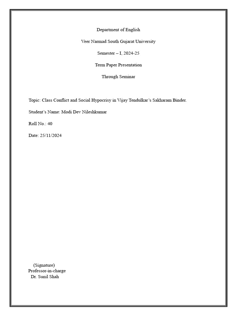Final Submission | PDF | Patriarchy