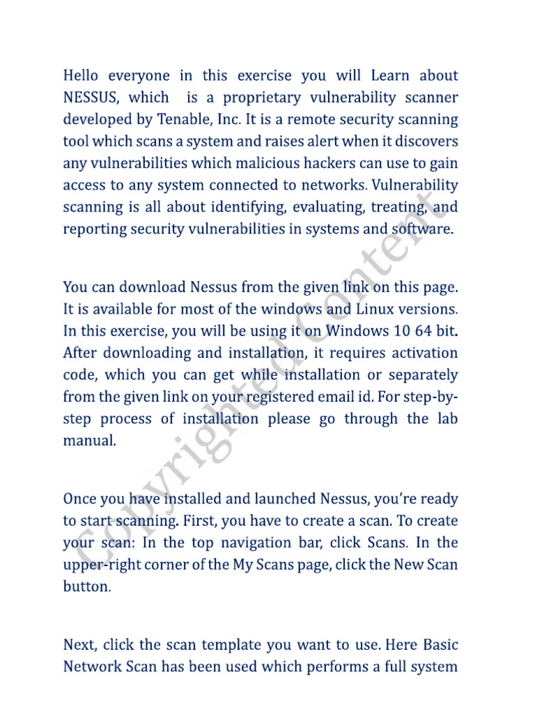 Nessus | PDF