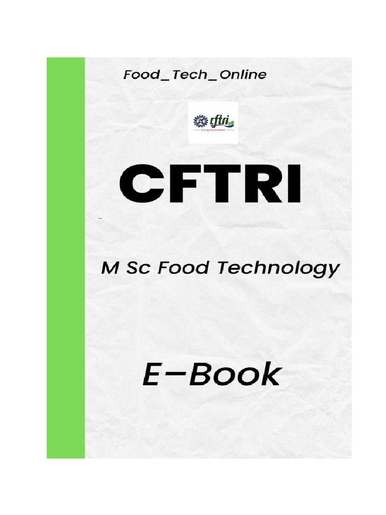 CFTRI EXAM E Book Preparation-1 | PDF | Food Web | Ecology