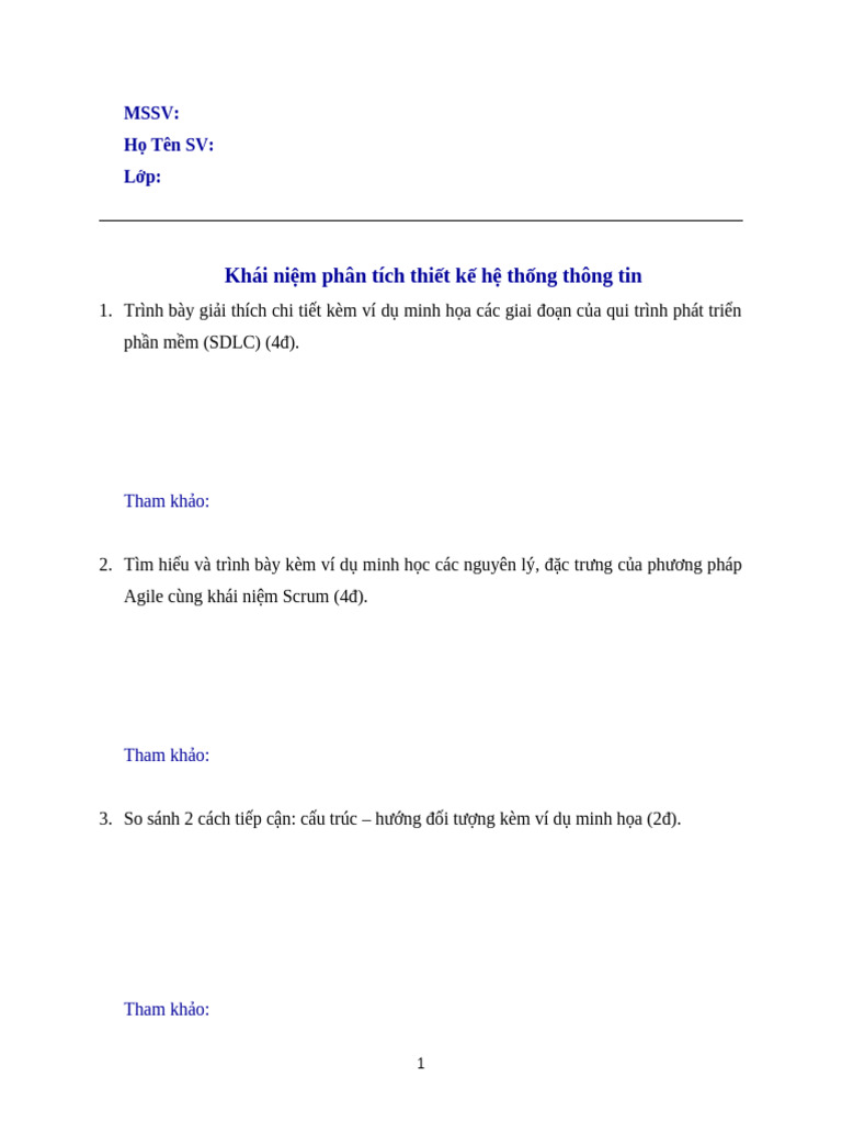 B03 AD01 HoTen MSSV | PDF