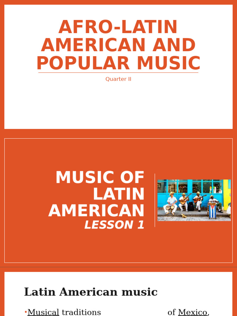Afro-Latin American and Popular Music | PDF