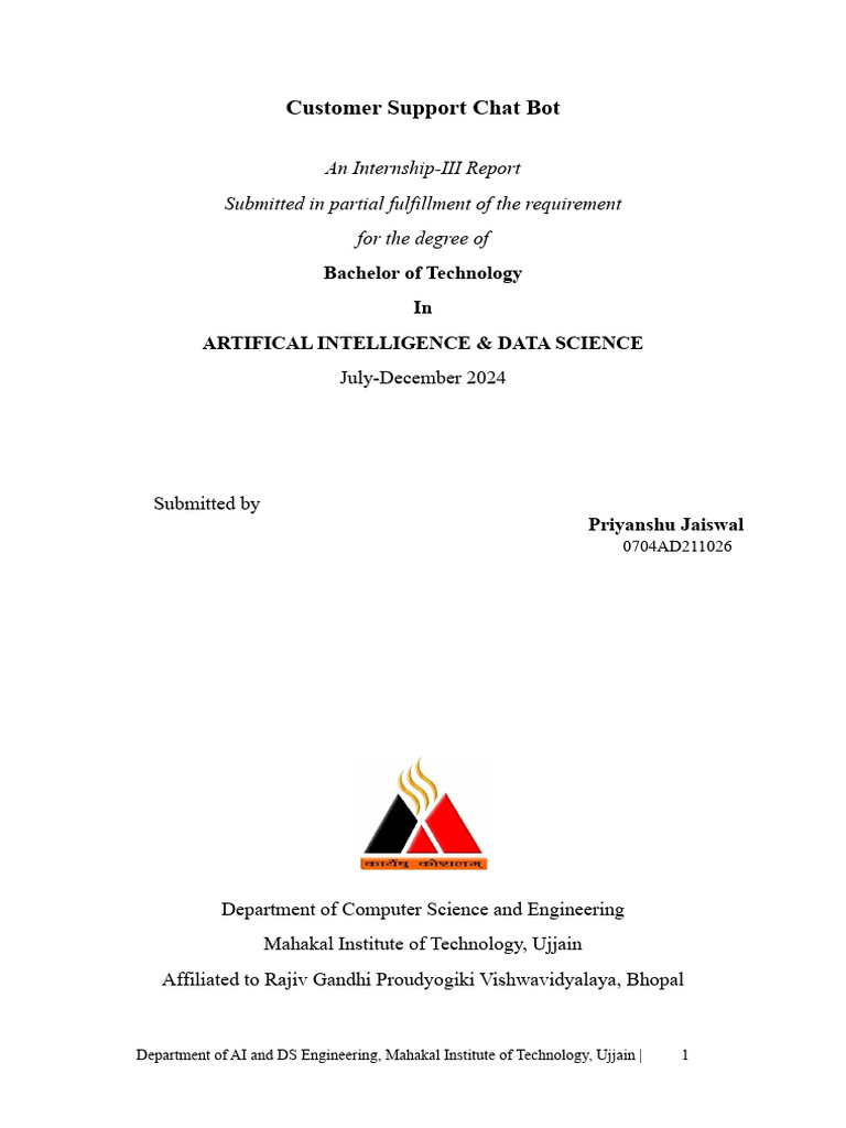 Internship Report | PDF | Usability | Automation