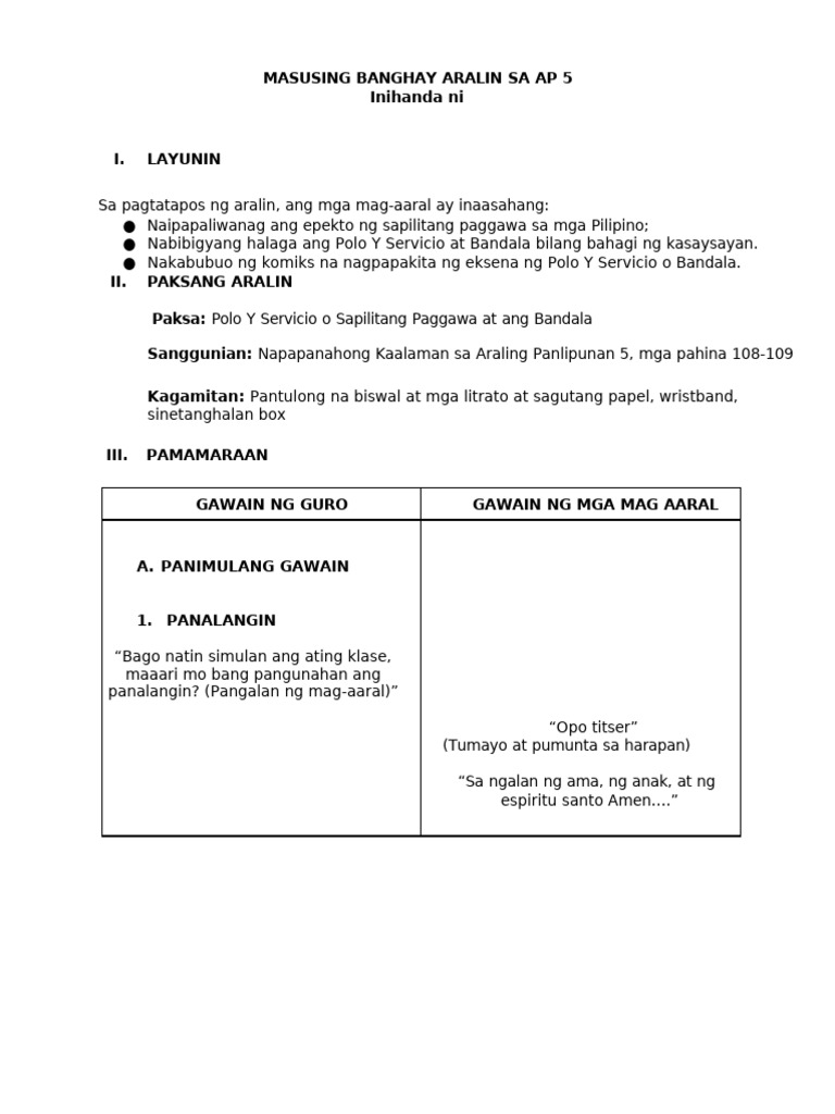 Lesson Plan AP | PDF