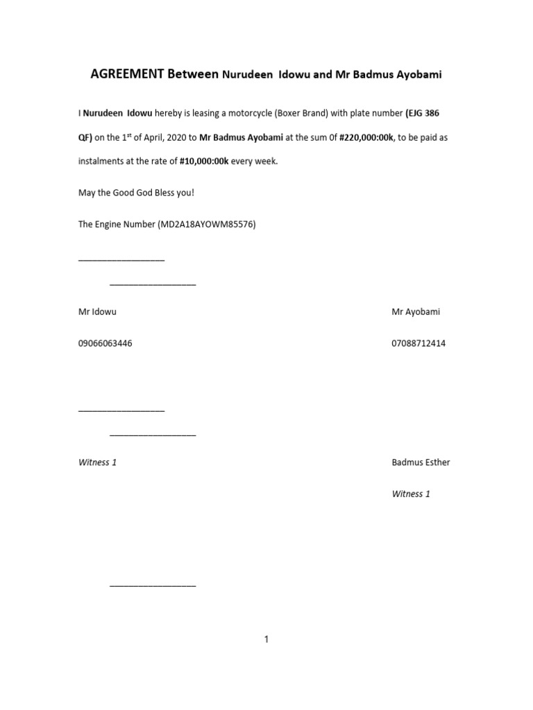 Lease Agreement | PDF
