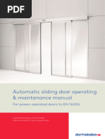 Geze Automatic Sliding Door | PDF | Automatic Transmission | Door