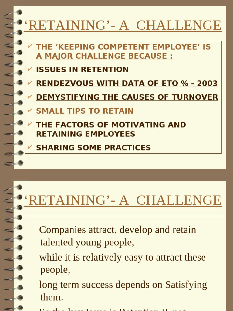 Retaining Competent Employees | PDF | Employee Retention | Turnover ...