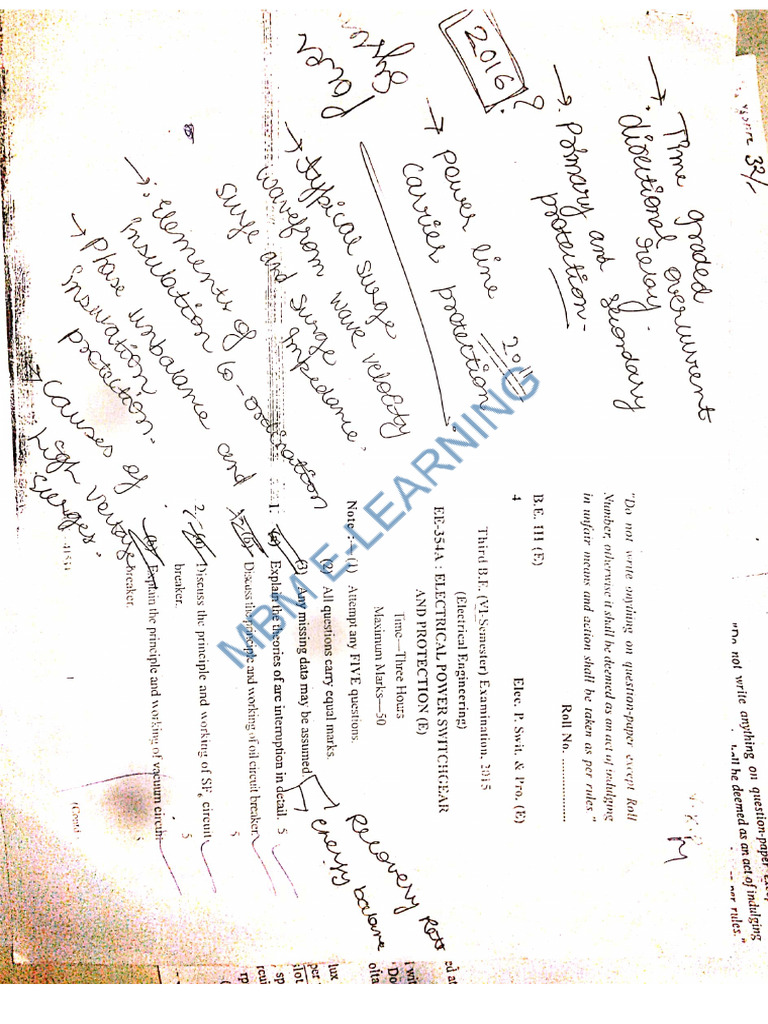 EPSAP Que.Papers 6th SEM-1_watermark | PDF