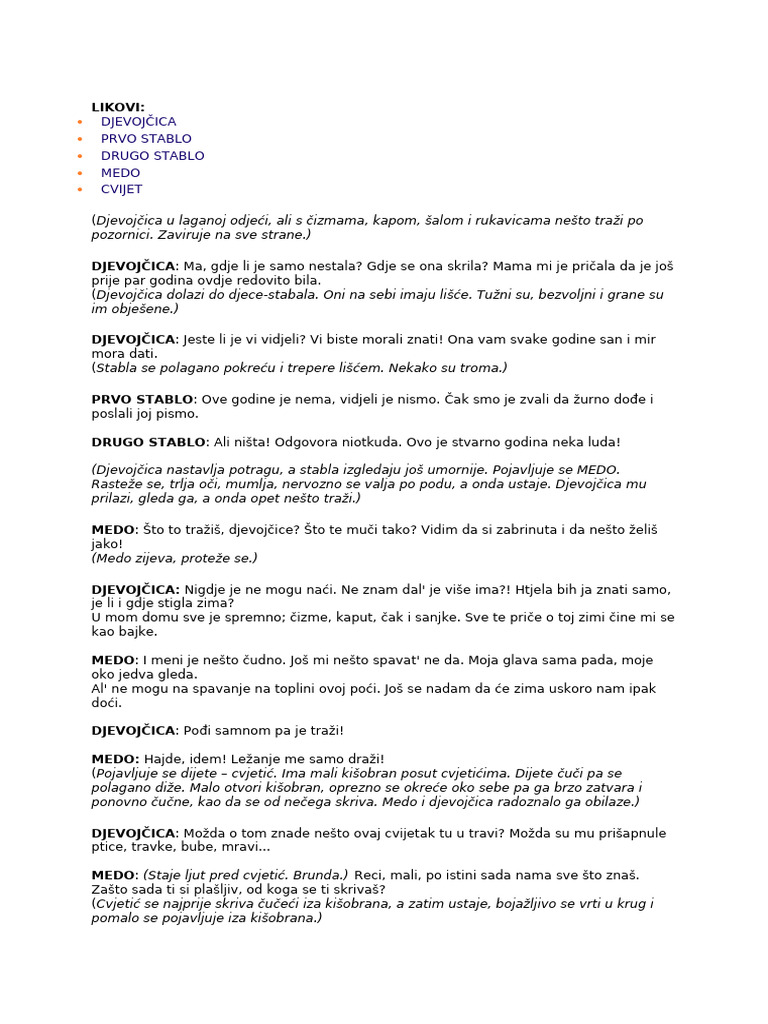 Igrokazi o Zimi I Novoj Godini | PDF