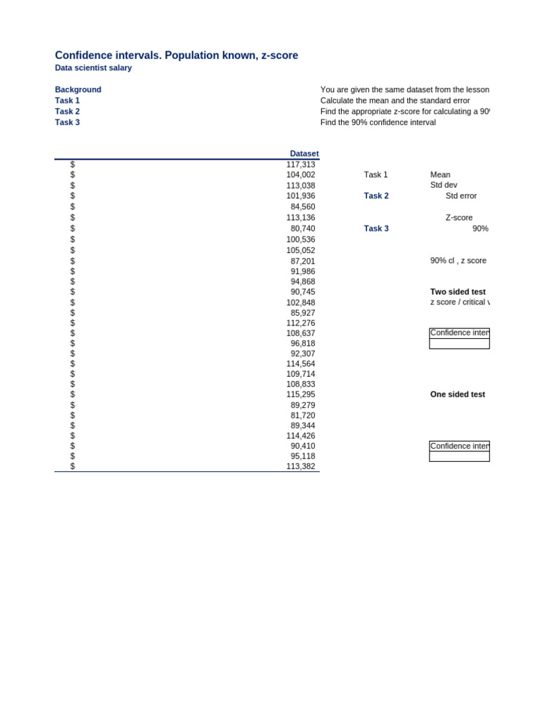 3.9.+Population+Variance+Known,+z Score Exercise | PDF | Standard Score ...