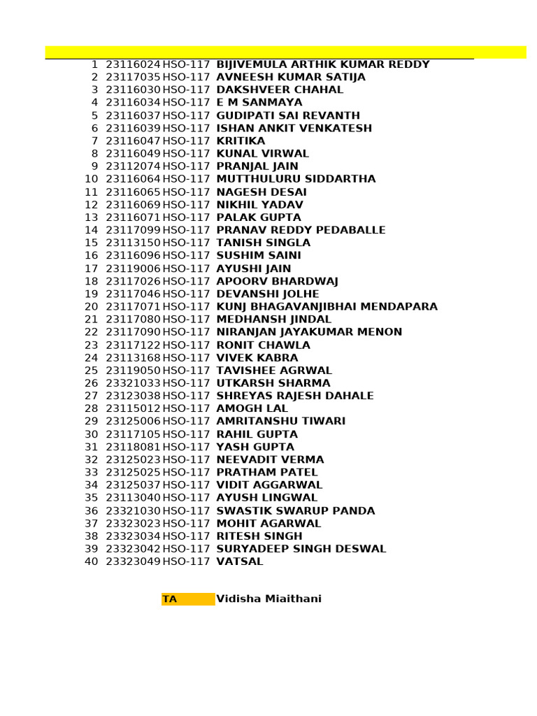Student Tutorial Groups | PDF