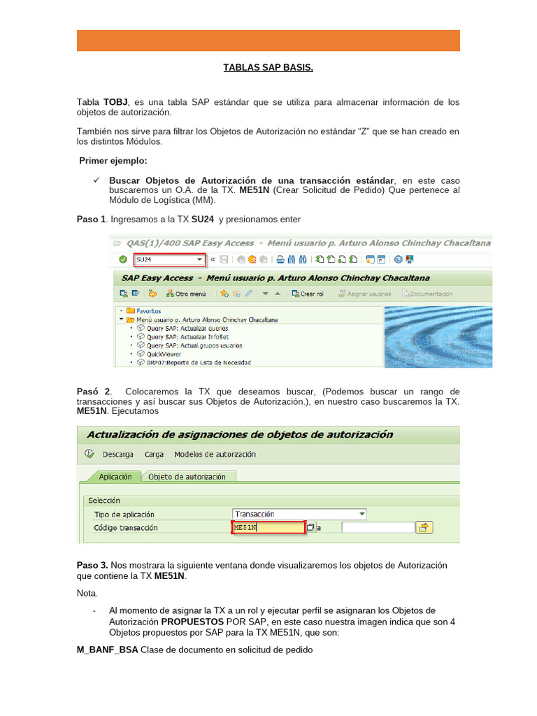Tablas SAP Parte 2 | PDF | Contraseña | Ventana (informática)