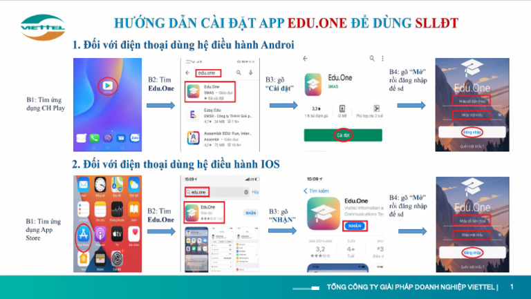 HD Cai Dat Ung Dung Edu - One | PDF