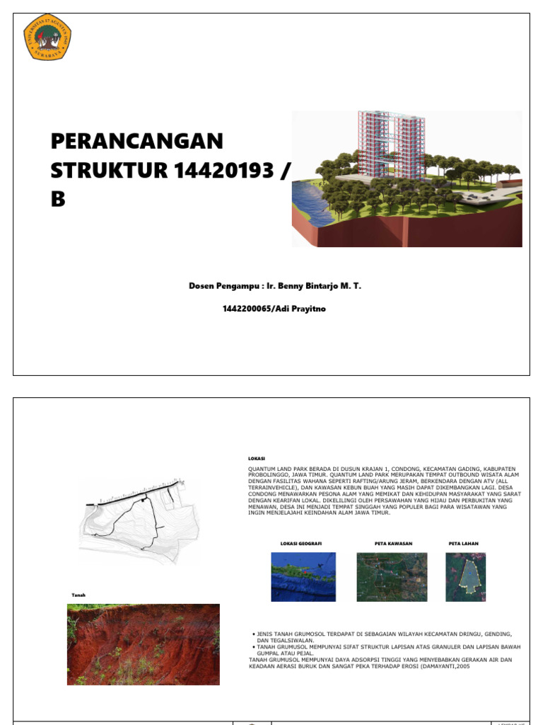 Perancangan Struktur Quantum Land Park | PDF