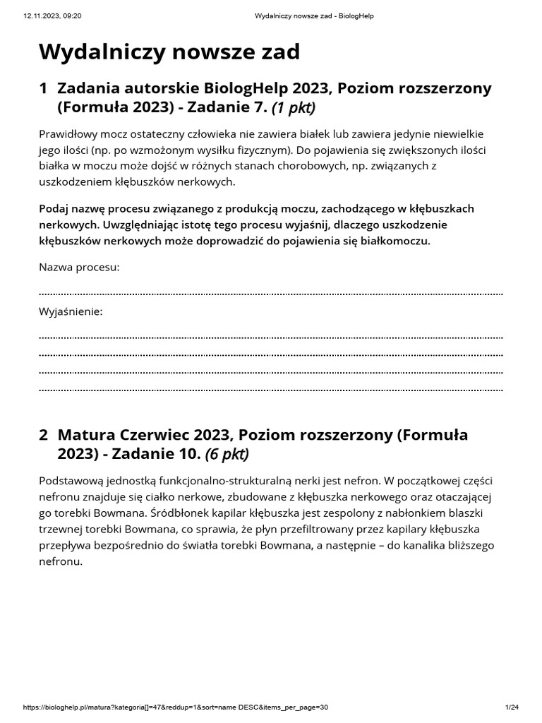 Wydalniczy Nowsze Zad | PDF