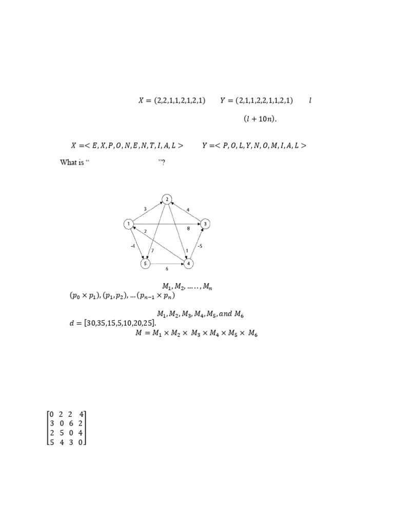 CSE303 ADA Assignment (Module3+4+5) | PDF | Dynamic Programming | Graph ...