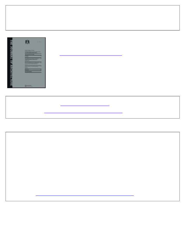 Townscape Scope, Scale and Extent | PDF