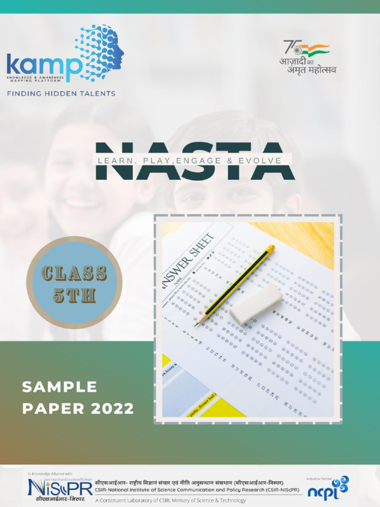 Sample Paper Class 5th | PDF