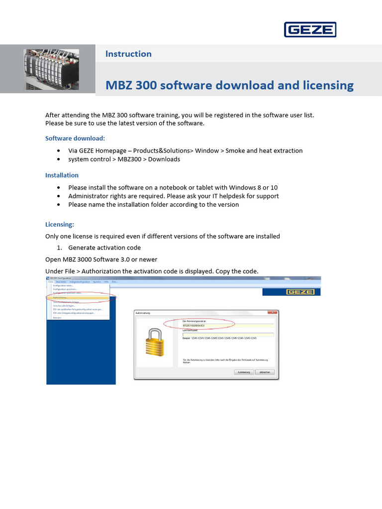 MBZ300 Instruction Download Licensing EN | PDF