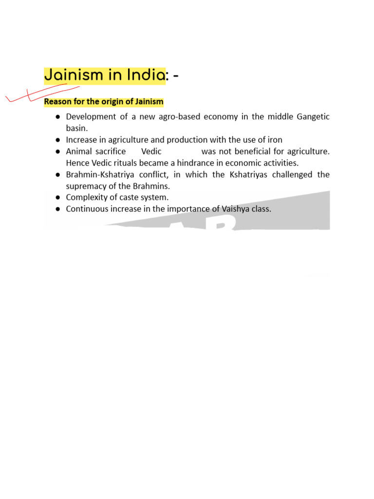 Class 5- Jainism | PDF | Indian Philosophy | Indian Religions