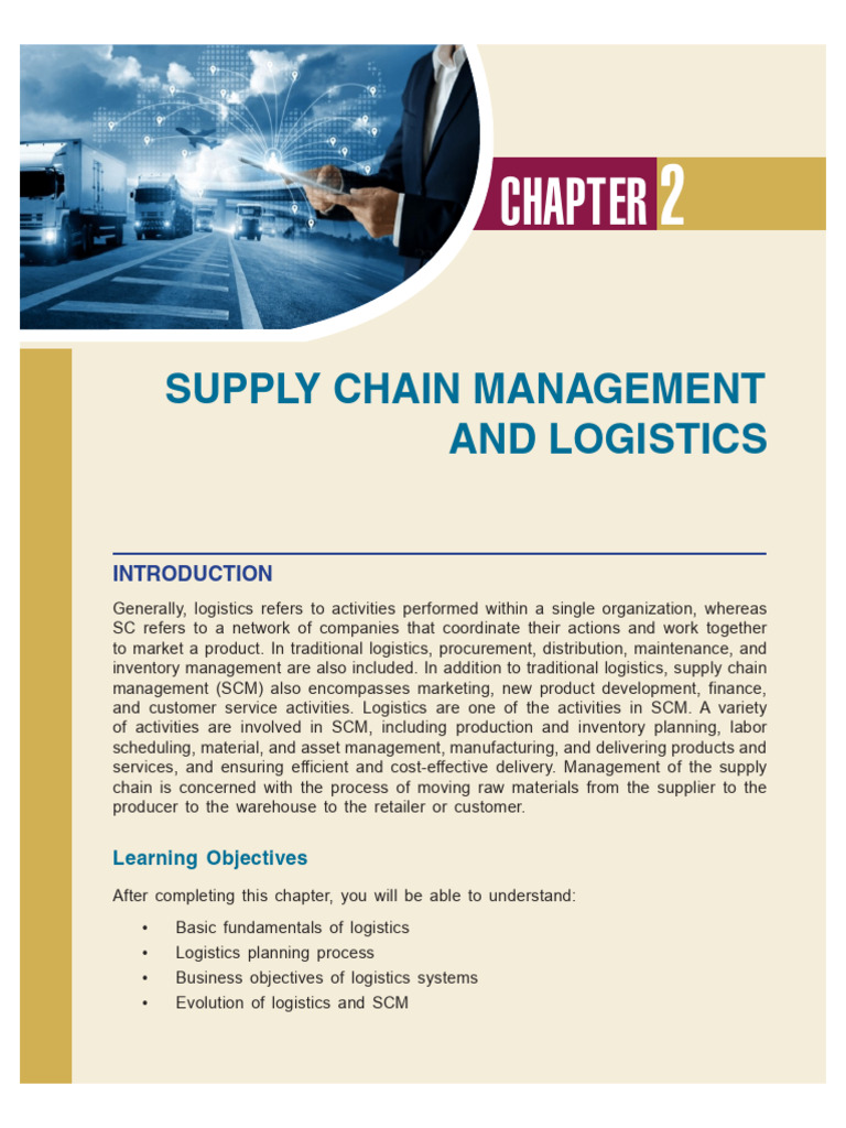 Supply Chain Management - Chapter 2 | PDF | Logistics | Supply Chain Management