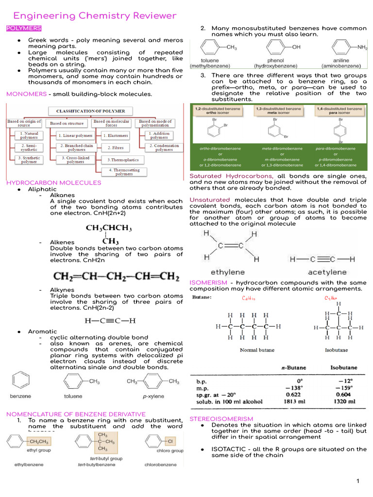 ENGINEERING CHEMISTRY | PDF | Polymers | Thermoplastic