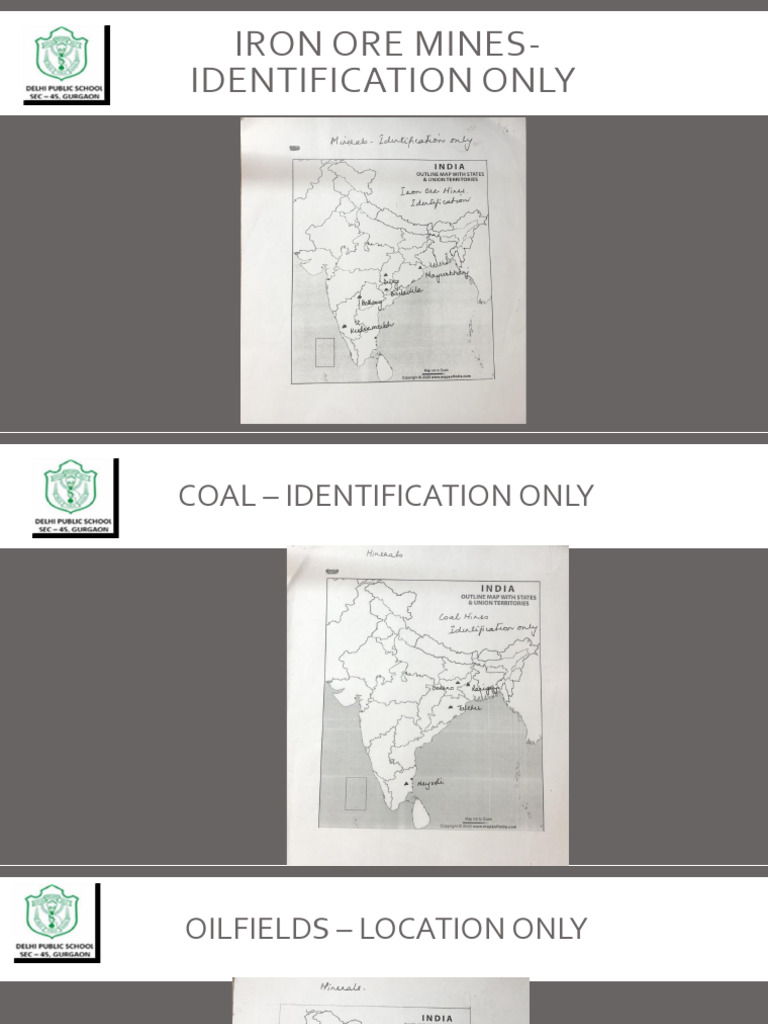Chap Minerals - Maps Iron Ore, Coal, Oil, Nuclear and Thermal Power ...