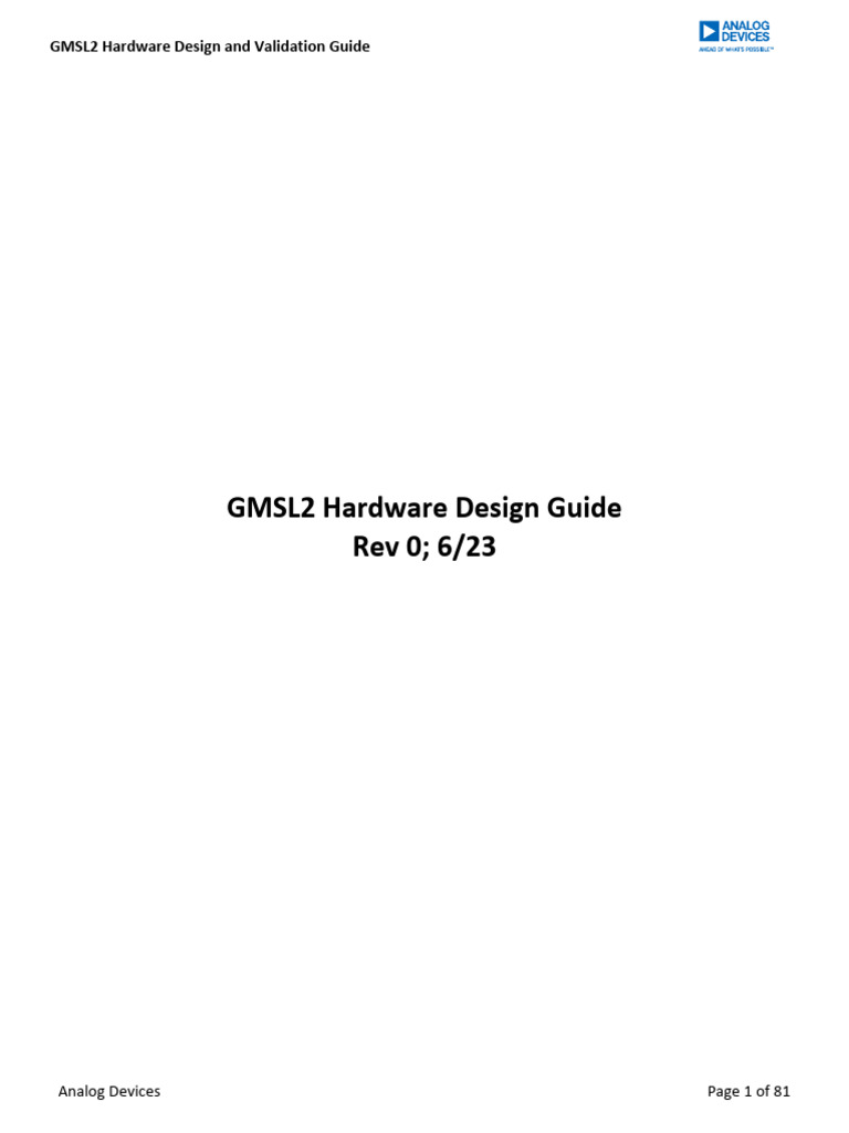 gmsl2 Hardware Design Guide | PDF | Capacitor | Coaxial Cable