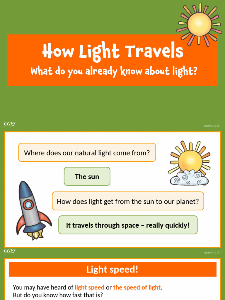 How Light Travels (Year 6) - S2PAT18 | PDF | Astronomy | Physical Sciences