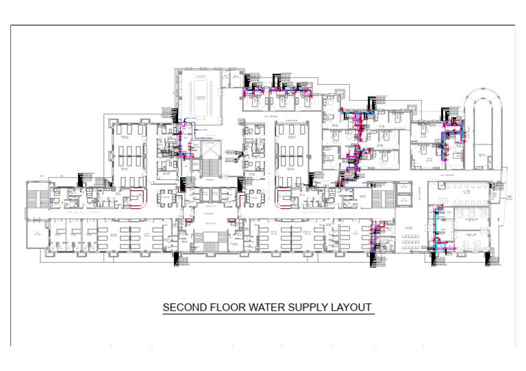 Second Floor Water Supply Layout-Model | PDF | Waste Management | Civil ...