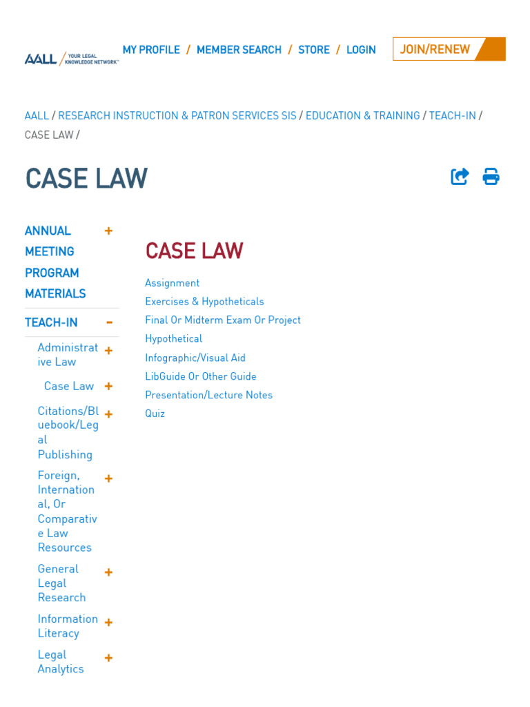 Case Law - Research Instruction & Patron Services SIS | PDF