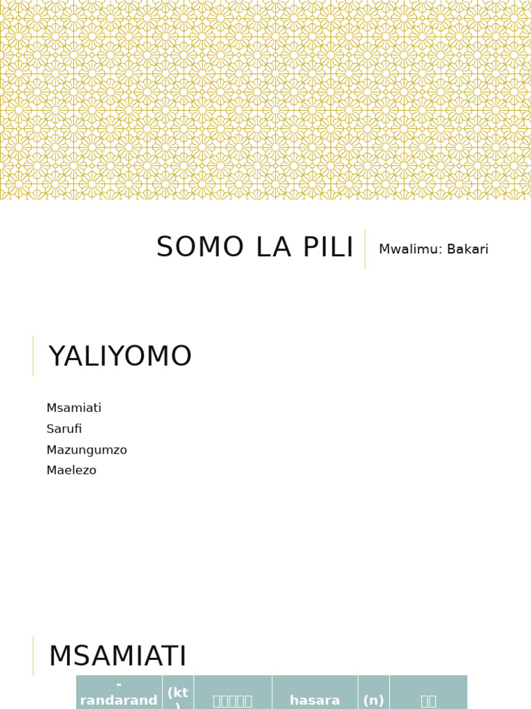 3-Somo La Pili | PDF