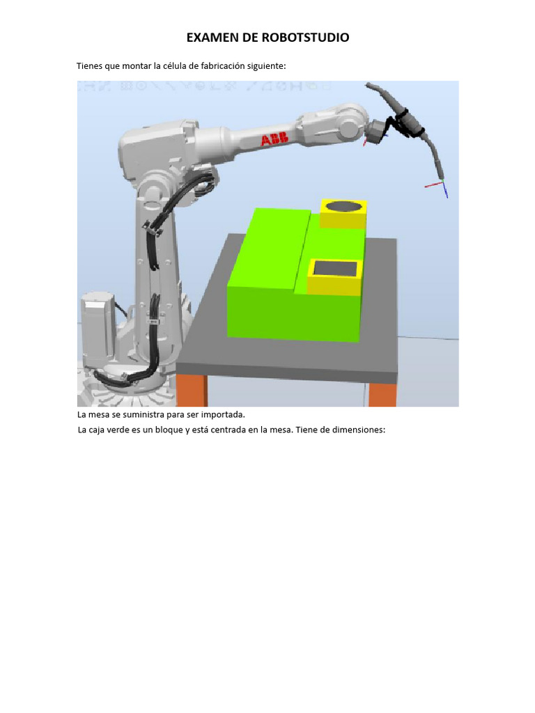Examen Robotstudio | PDF