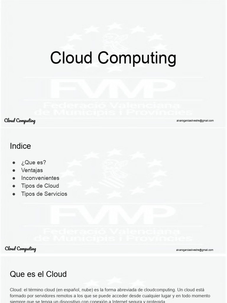 Tema 2. Cloud Computing | PDF | Computación en la nube | Software como servicio