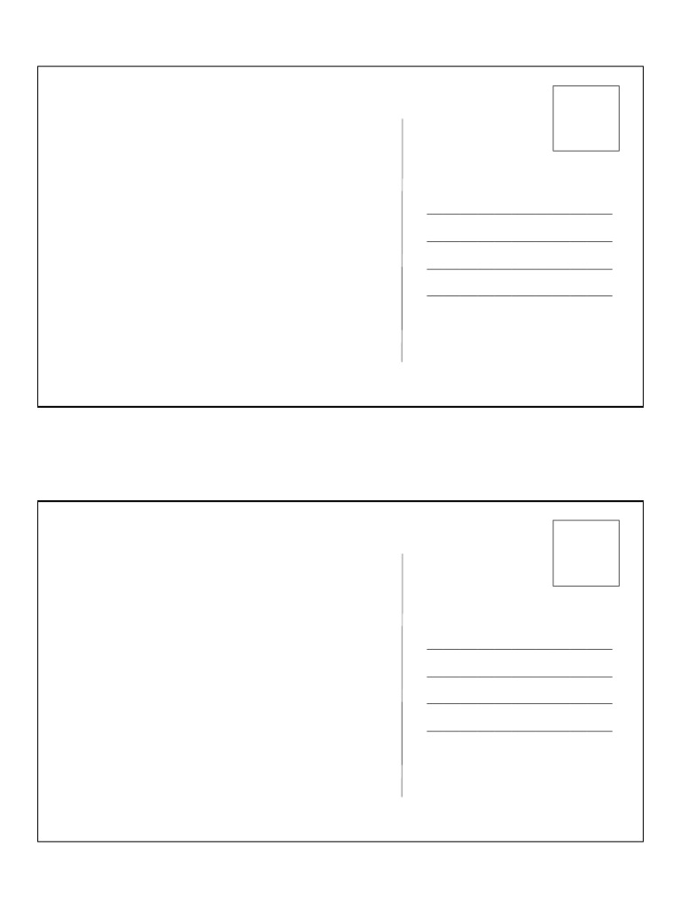 Postcard Template | PDF