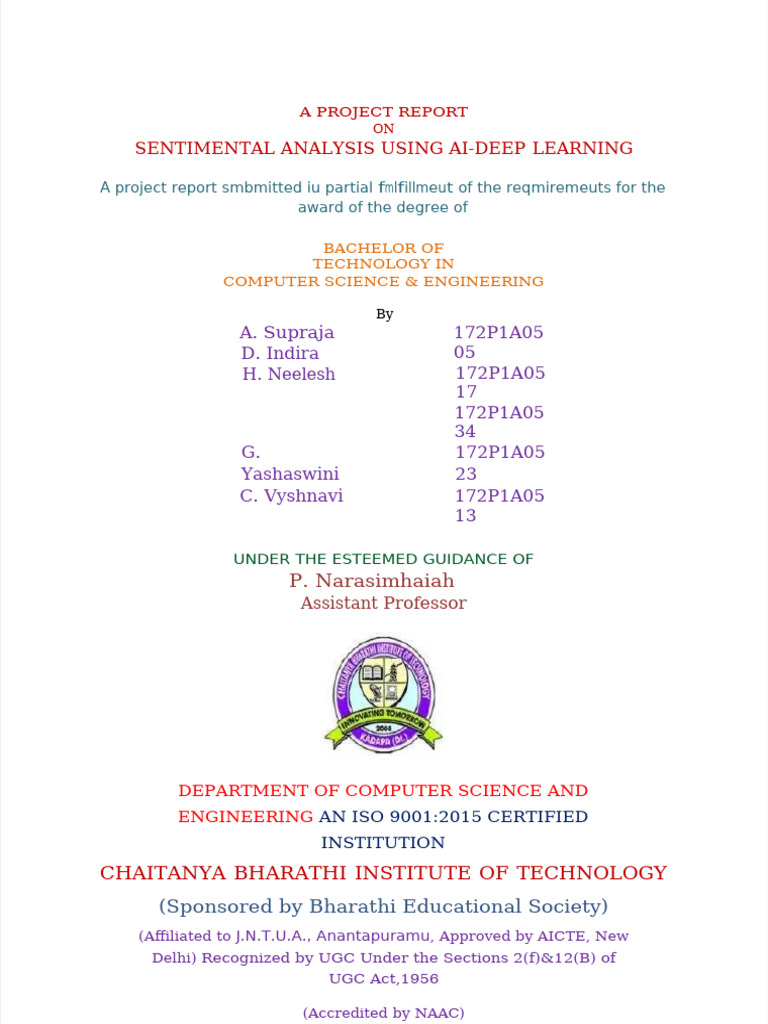 Sentiment Analysis with AI-Deep Learning | PDF | Machine Learning | Python (Programming Language)
