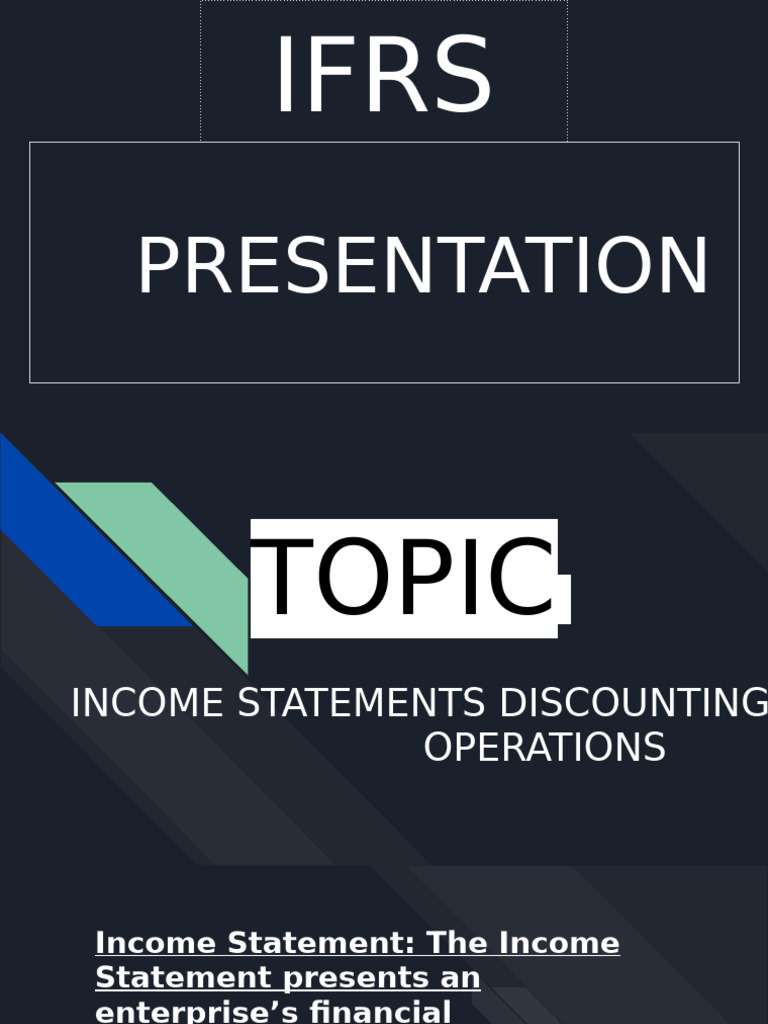 Ifrs Presentation Income Statement | PDF | Income Statement | Income