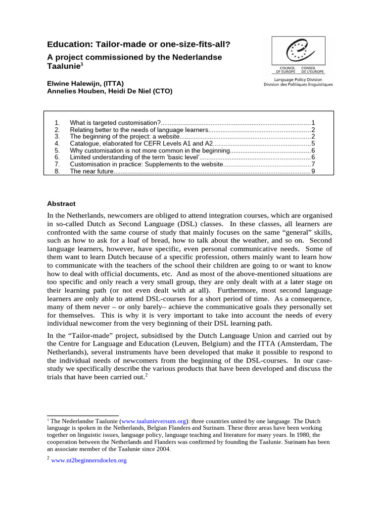 TaalunieMigrants_CS_EN | PDF | Learning | Human Communication