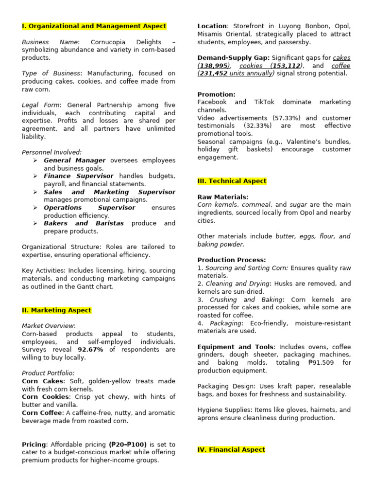 FS Notes | PDF | Cakes | Pricing