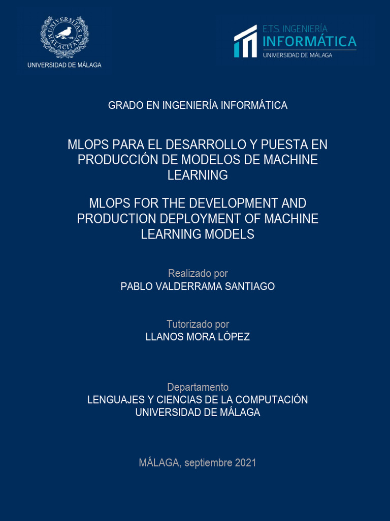 MLOps en Desarrollo de Modelos ML | PDF | Aprendizaje automático | Algoritmos