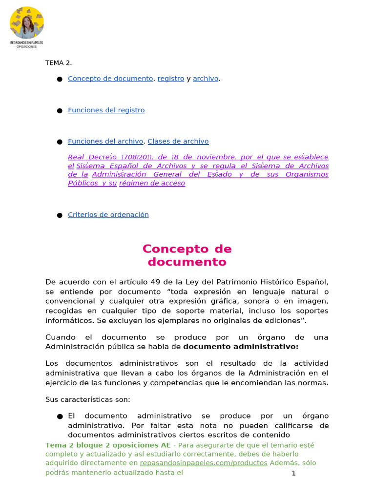 Tema 2 Bloque 2 2023 2 Oposiciones AE | PDF | Archivo | Comisión Europea