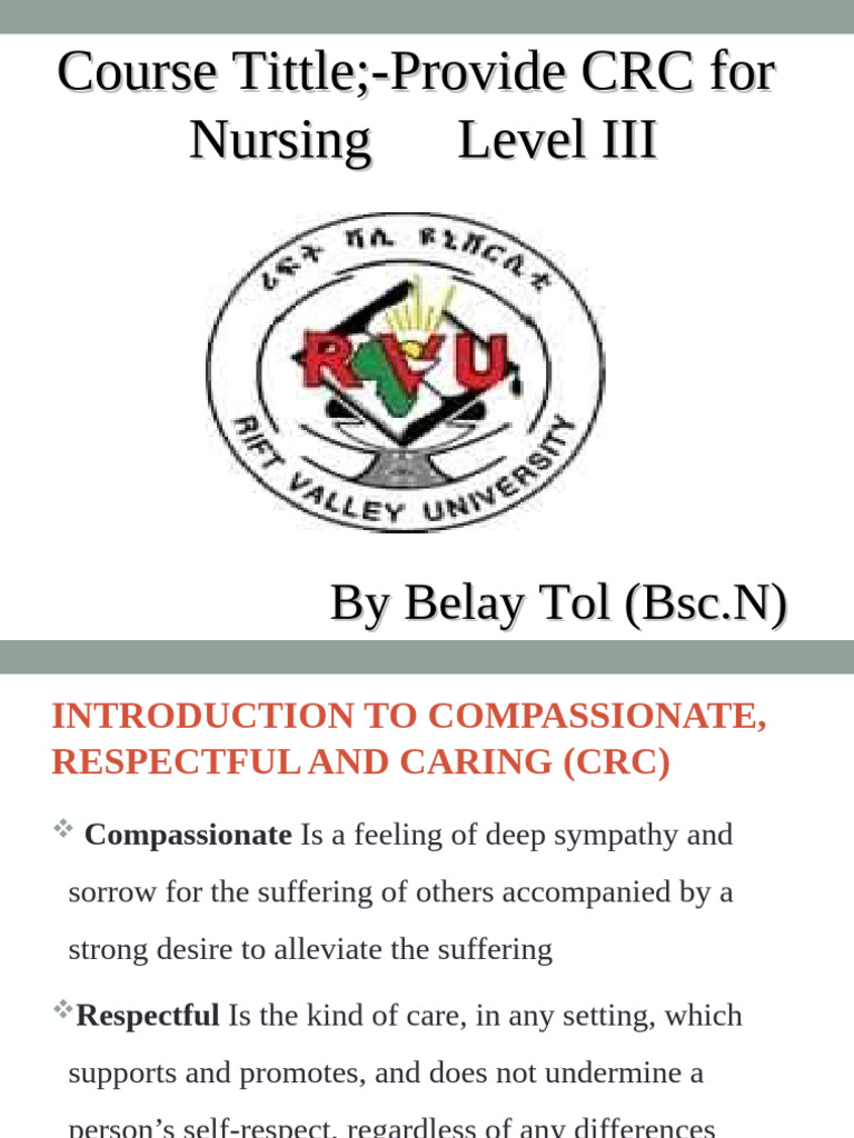 CRC For Health Provider | PDF | Compassion | Informed Consent