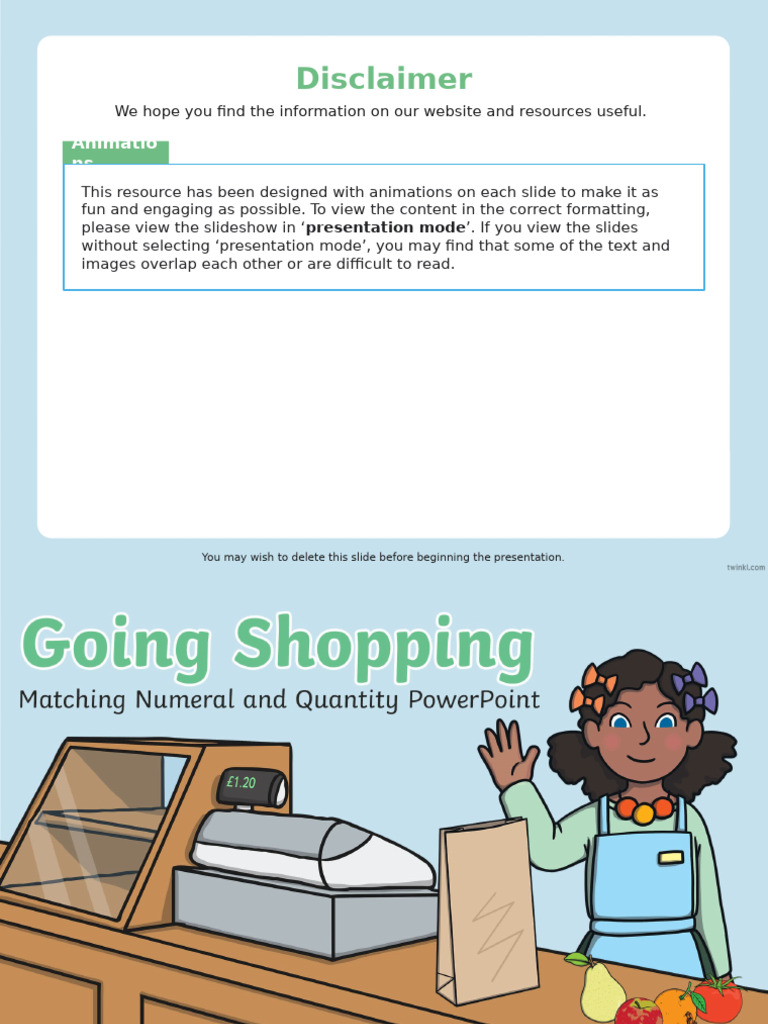 Interactive Number Shopping Game | PDF | Foods